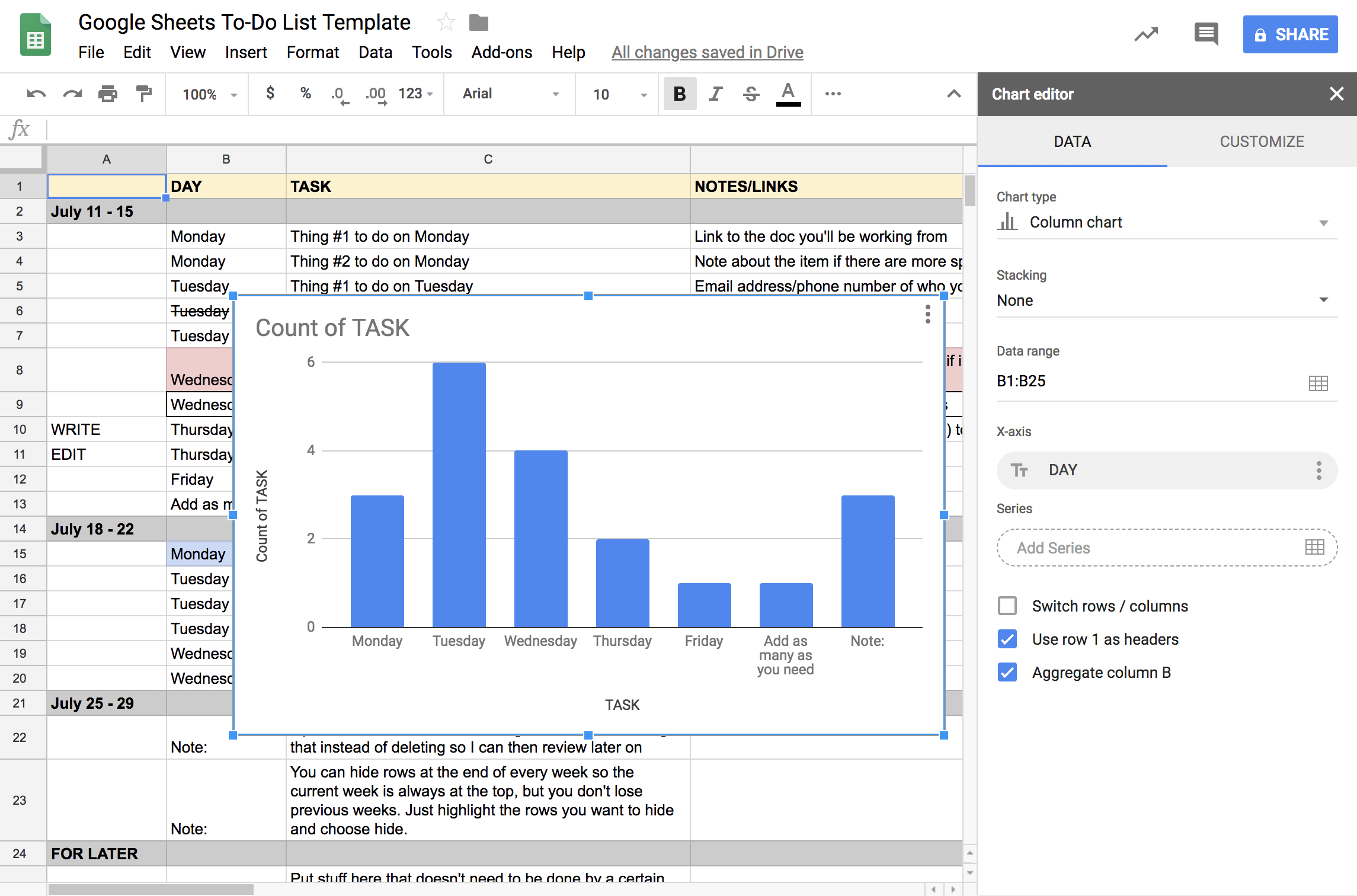 Why Google Sheets Should Be Your To Do List